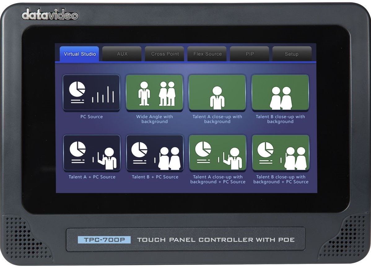 Datavideo TPC-700 Touch Panel Controller w/ POE Foto-Groep