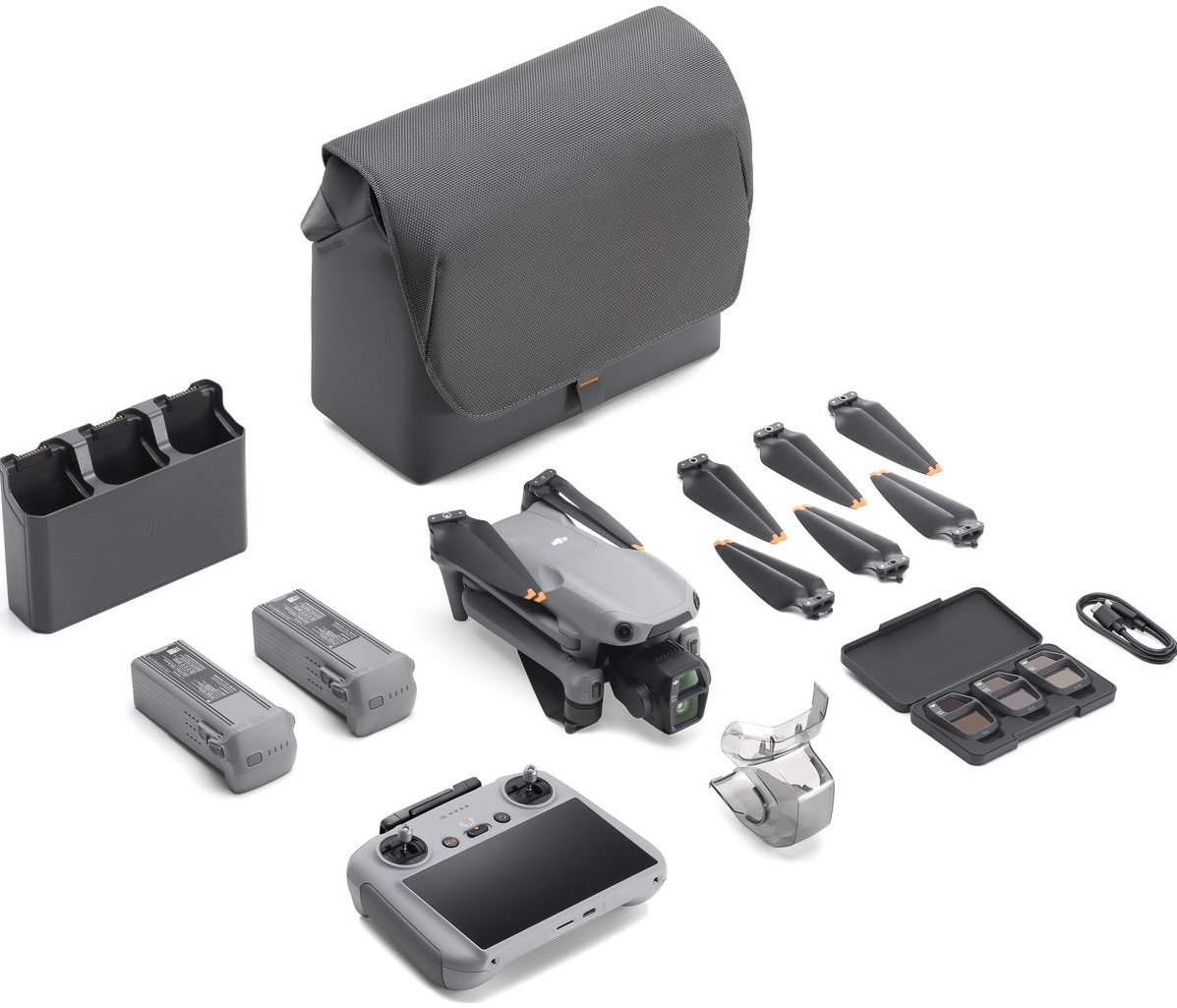 DJI Air 3S Fly More Combo - Including DJI RC331 Smart Controller Foto-Groep