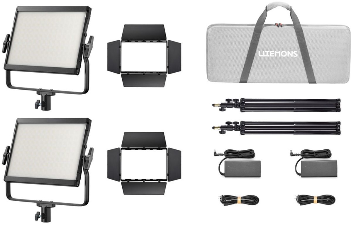 Godox LP600R K2 Black Litemons RGB LED Light Panel 2 Light Kit Foto-Groep